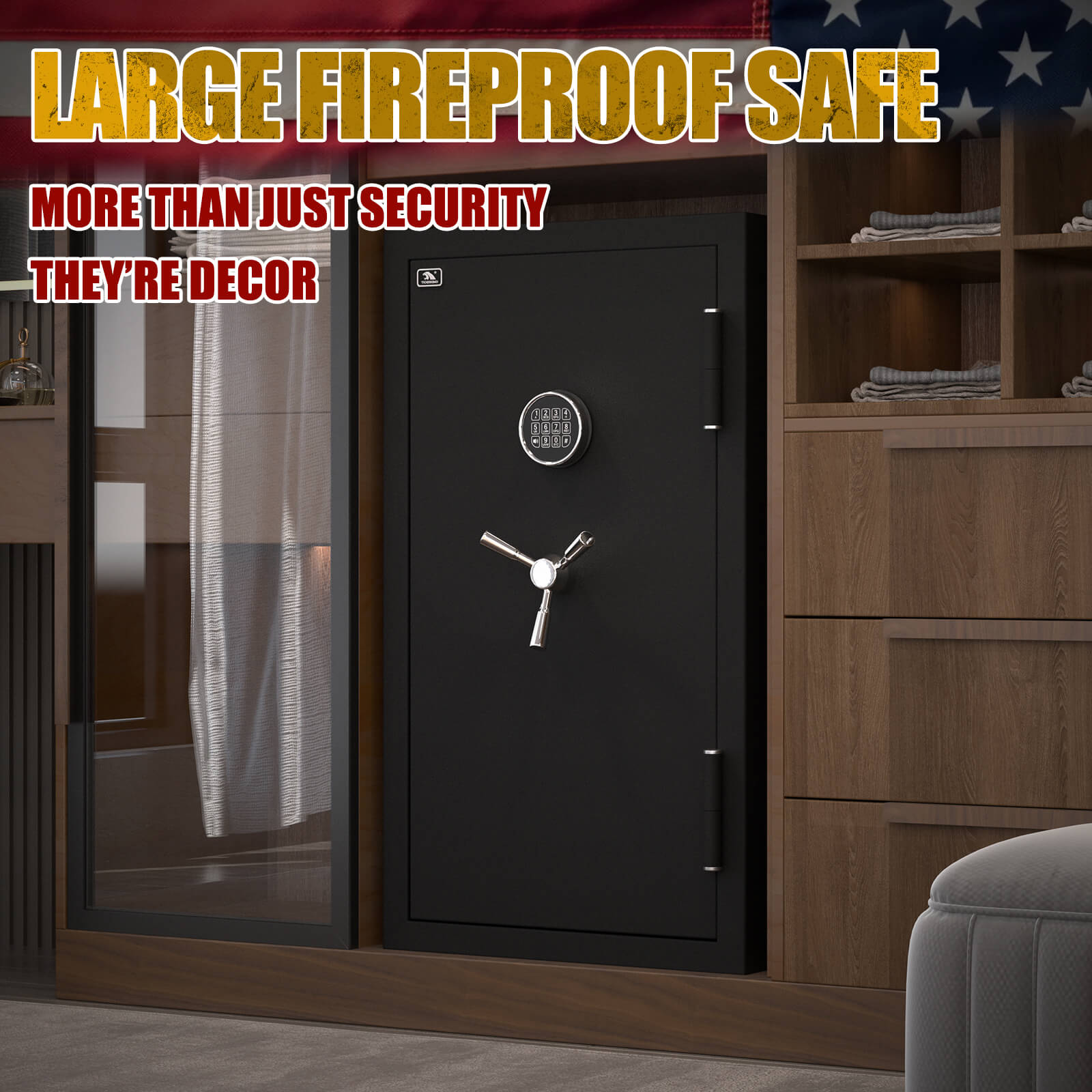 Fireproof Safe Box & Extra Large Jewelry Home Safes | TigerKing Safe ...