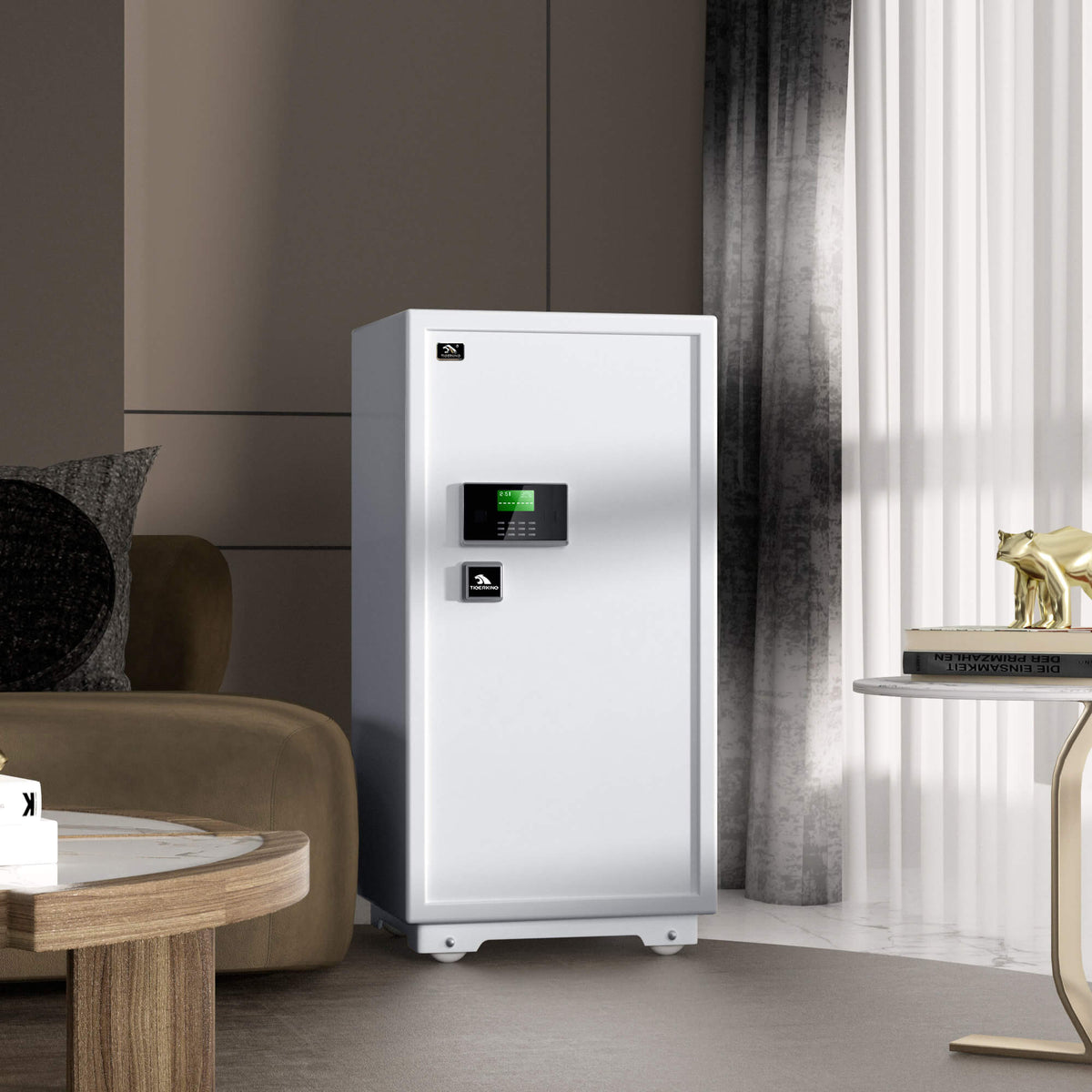 TigerKing Extra Large Luxury Jewelry Safes White ‎11.5 CU.ft 120XH-1