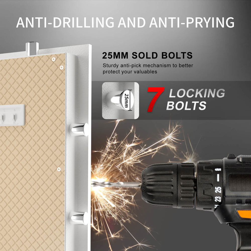 TigerKing Heavy Duty Jewelry Safe Luxury Safes White ‎17.6 Cu.ft 150XH ...