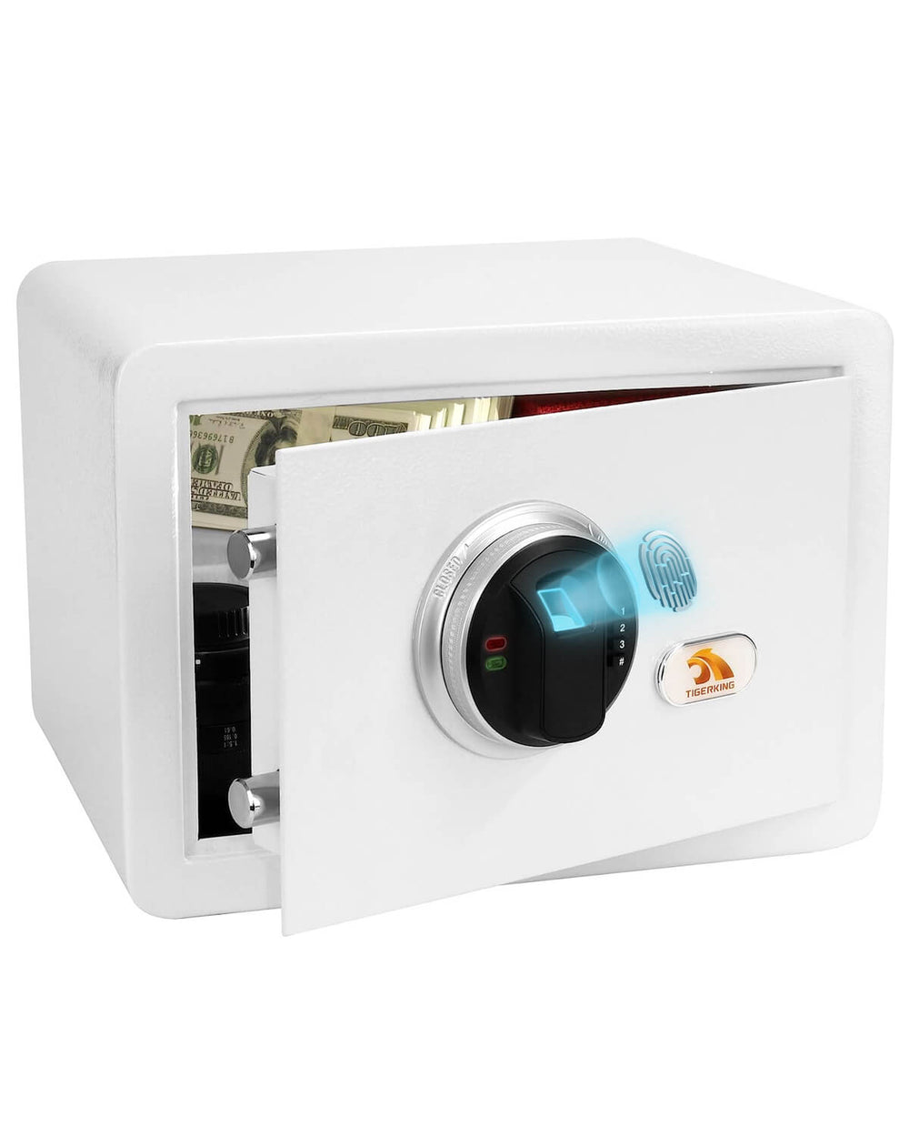 TIGERKING Small Closet Safe With Fingerprint Mini Home Safes FE25FED