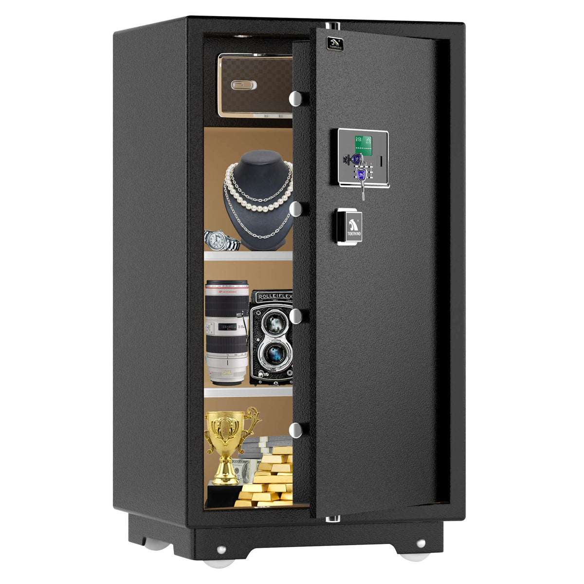 TigerKing Large Jewelry Safe Luxury Safe Black ‎7.2 Cubic Feet 100XH-1